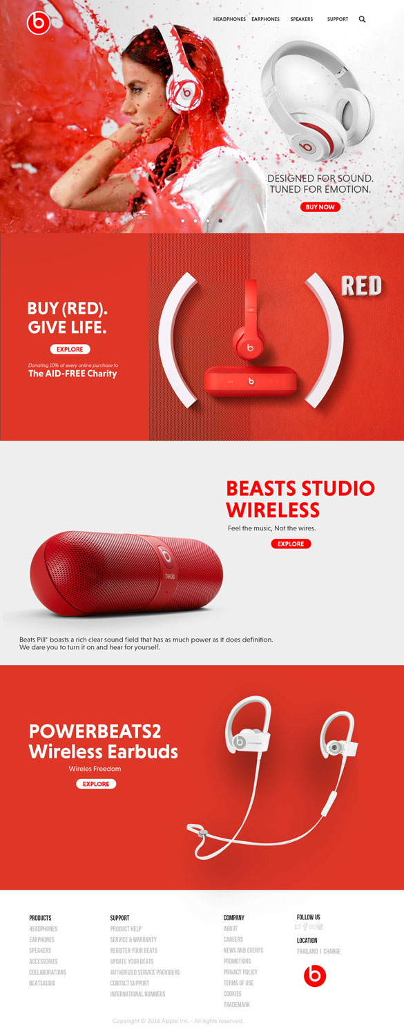 Beats website re-design - MATAPITOU STUDIO